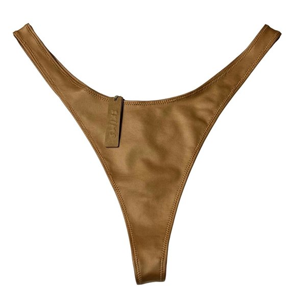 SKIMS | Intimates & Sleepwear | Skims Wet Jersey Dipped Thong Ochre ...